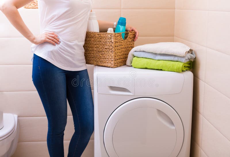 Freshly washed laundry stock image. Image of blue, house - 93779857