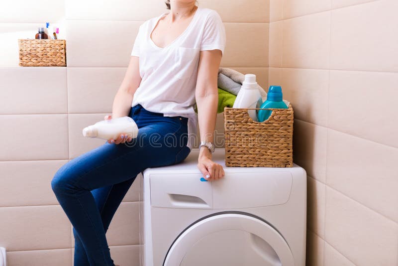 Freshly washed laundry stock image. Image of housework - 93779955