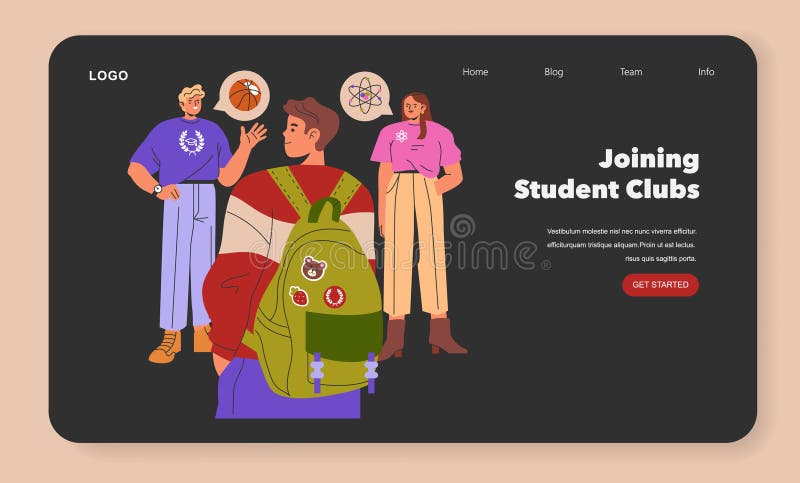 Freshman Year. Flat Vector Illustration Stock Vector - Illustration of ...