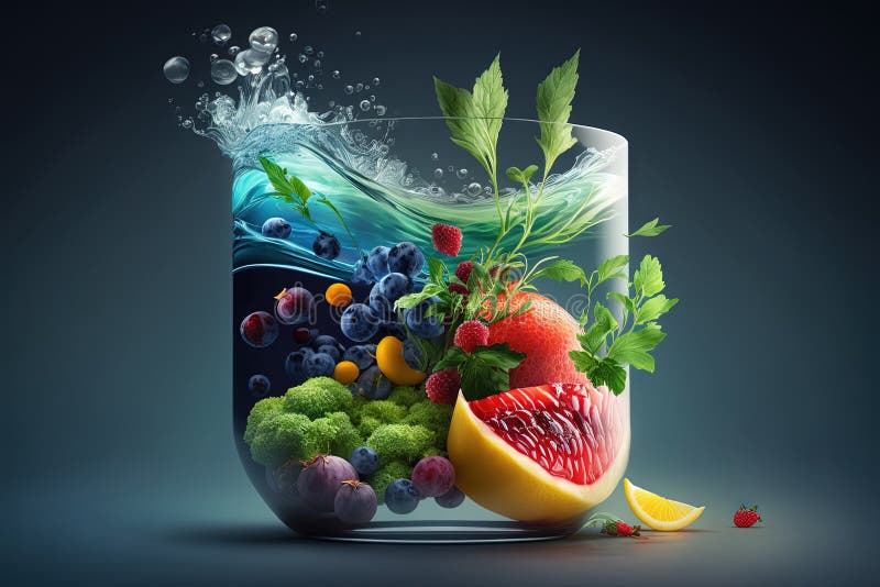 Freshness and Authenticity of Food Concept Illustration Generative Ai ...