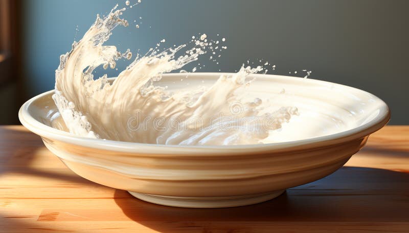 Freshness and Beauty in Nature Bowl, a Spinning Liquid Refreshment ...