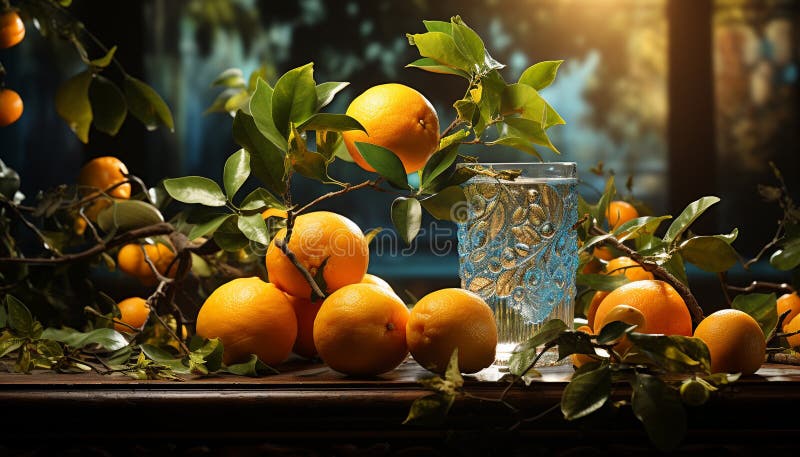 Freshness of Citrus Fruit, Nature Healthy Eating, Ripe Summer ...