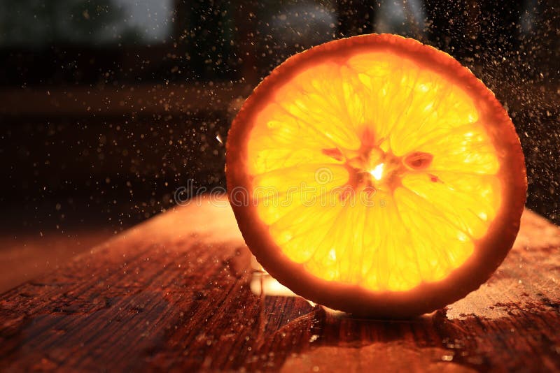 Freshness Dew Orange Light Bright Stock Photo - Image of brigh, desk ...