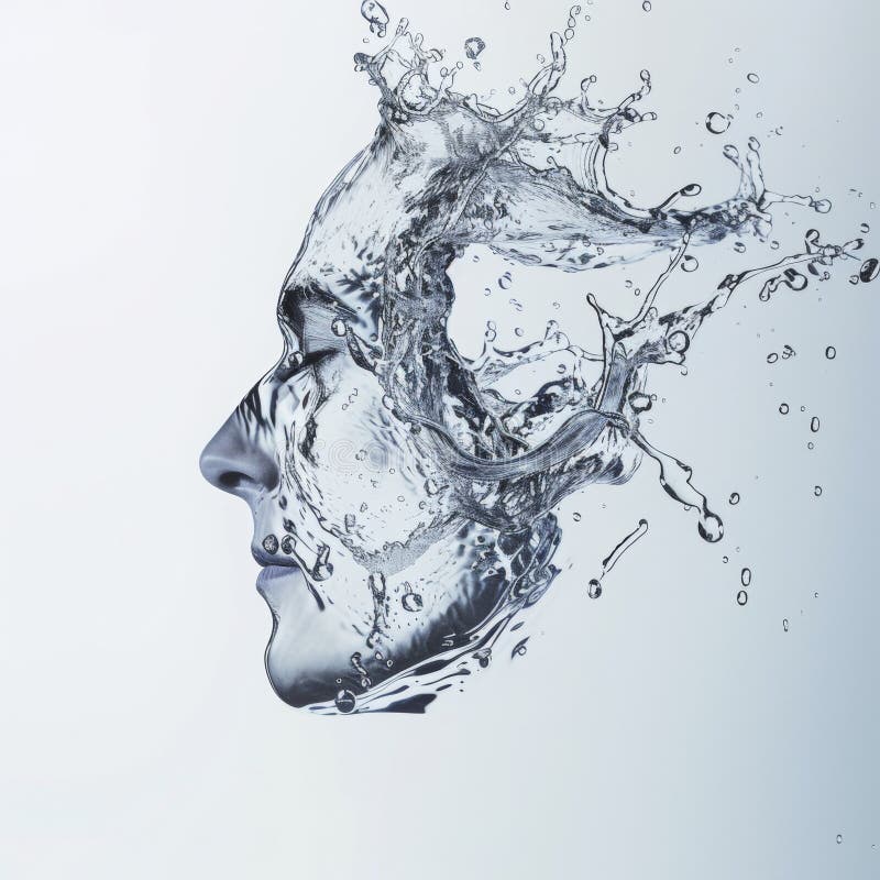 Freshness Fresh Water Splash Shaped Like a Human Stock Photo - Image of ...