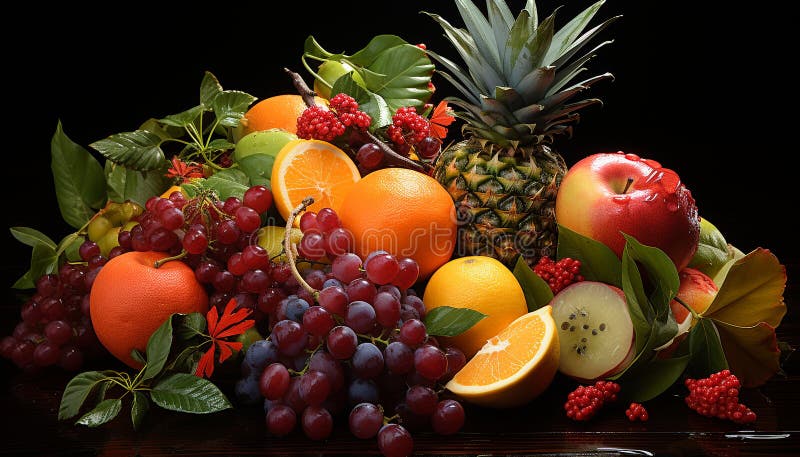Freshness of Fruit, Pineapple, Grape Healthy Eating, Citrus Fruit ...