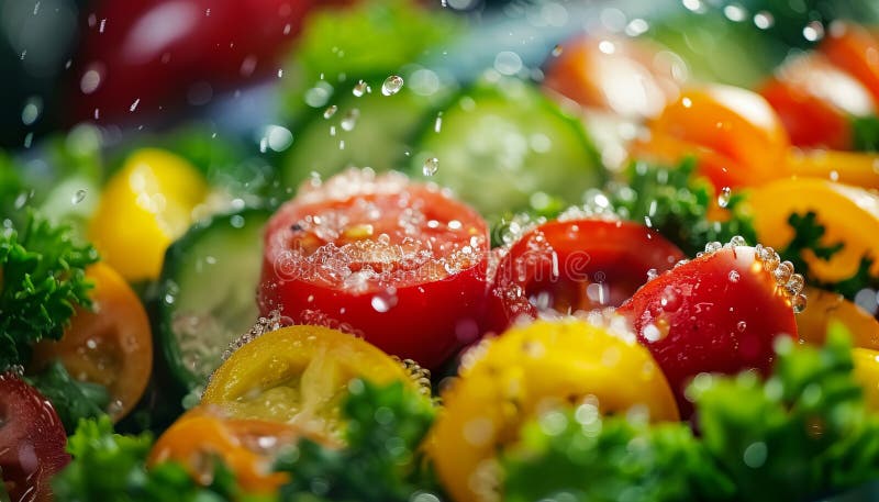 Freshness and Gourmet in a Close Up of Healthy Eating Stock ...