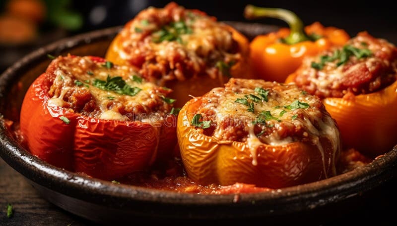 Freshness and Healthy Eating a Grilled Stuffed Vegetable Appetizer ...