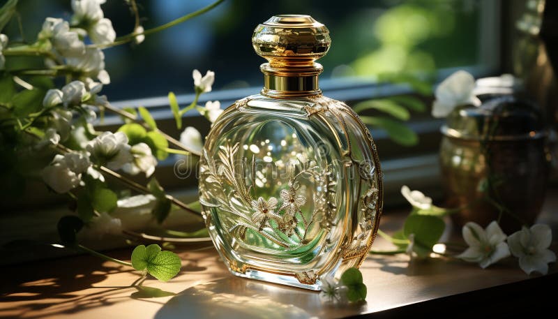 Freshness of Nature in a Glass Jar, Elegance in Green Generated by AI ...