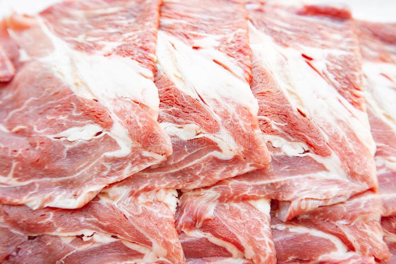 Freshness Sliced Raw Beef in Food Container Stock Image - Image of meal ...