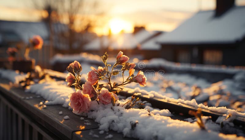 Freshness of Spring, Flower Blossoms in Nature Tranquil Scene Generated ...