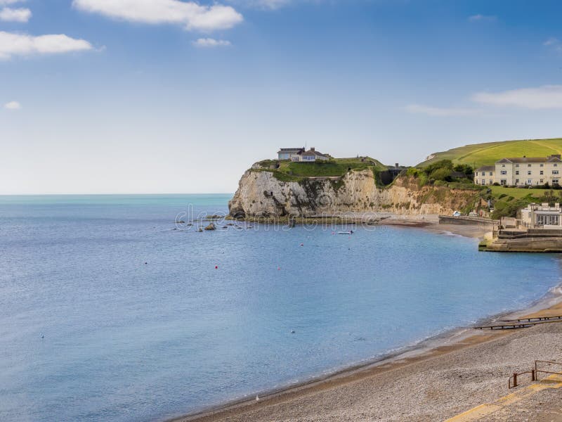 Freshwater Bay Isle of Wight England Stock Image - Image of england ...