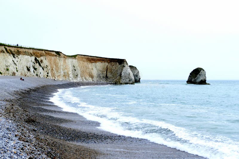 Cliffs, Shingle Beach, Fleswick Bay, St Bees Head Stock Image - Image ...