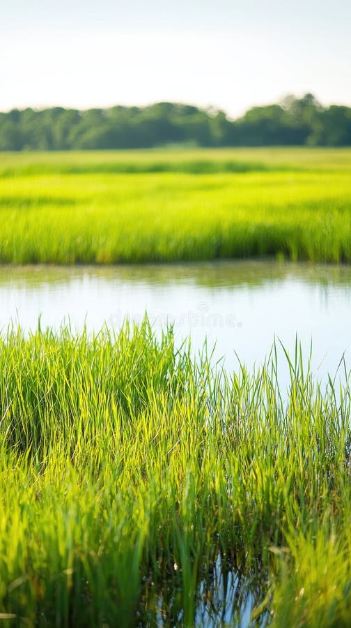 Freshwater Marshland with Diverse Wildlife, Rich and Vibrant Ecosystem ...