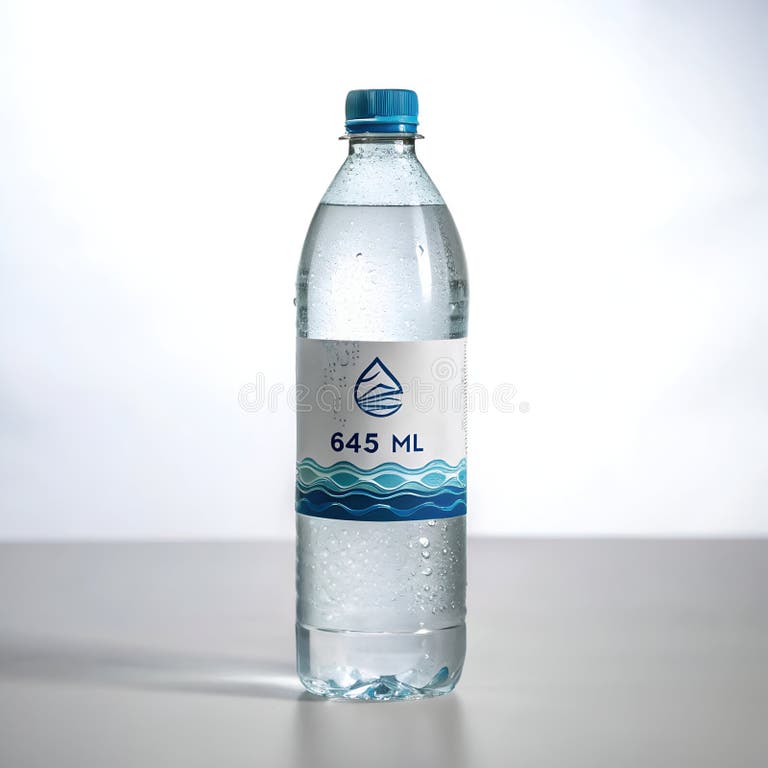 Freshwater Plastic Bottle Isolated on White Background Stock ...