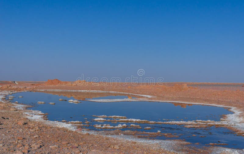Freshwater Source in Desert by Varzaneh in Iran Stock Image - Image of ...