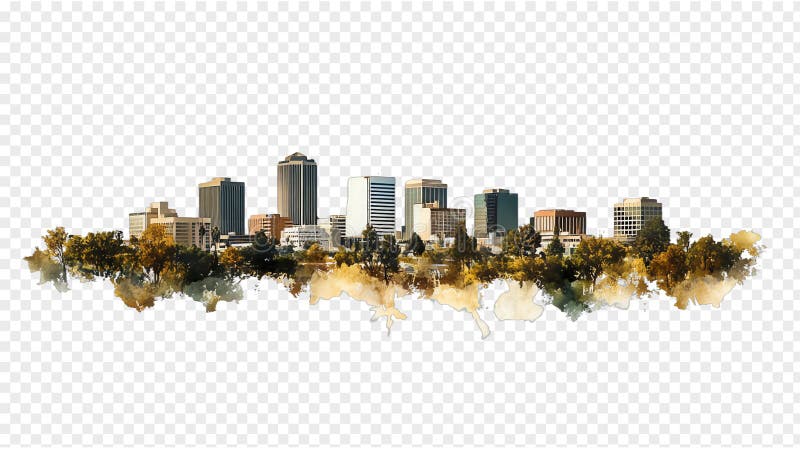 Fresno city skyline stock photo. Illustration of urban - 341518314
