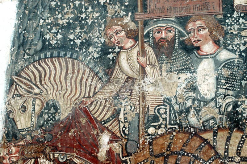 Fresque Antique, Peinture Murale Image éditorial - Image du repère ...