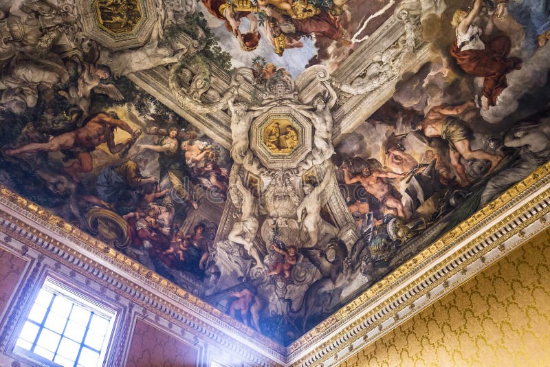 Fresque De Plafond Dans Palazzo Barberini, Rome, Italie Image stock ...