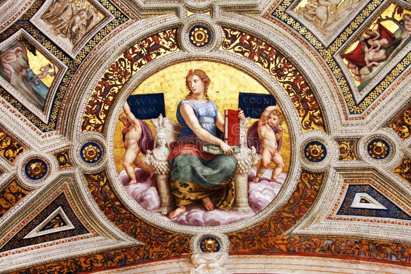 Fresque De Raphael, Strophe 1 Photo éditorial - Image du attraction ...