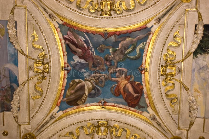 Fresque De La Renaissance Italienne Image stock éditorial - Image du ...