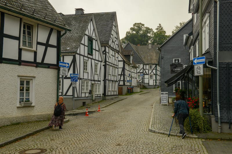 The Traditional Houses of Freudenburg on Germany Editorial Stock Image ...