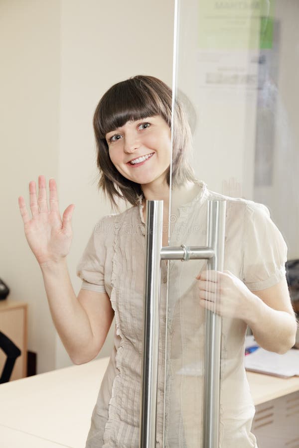 Freundliche Frau stockbild. Bild von frau, freundliche - 23953709