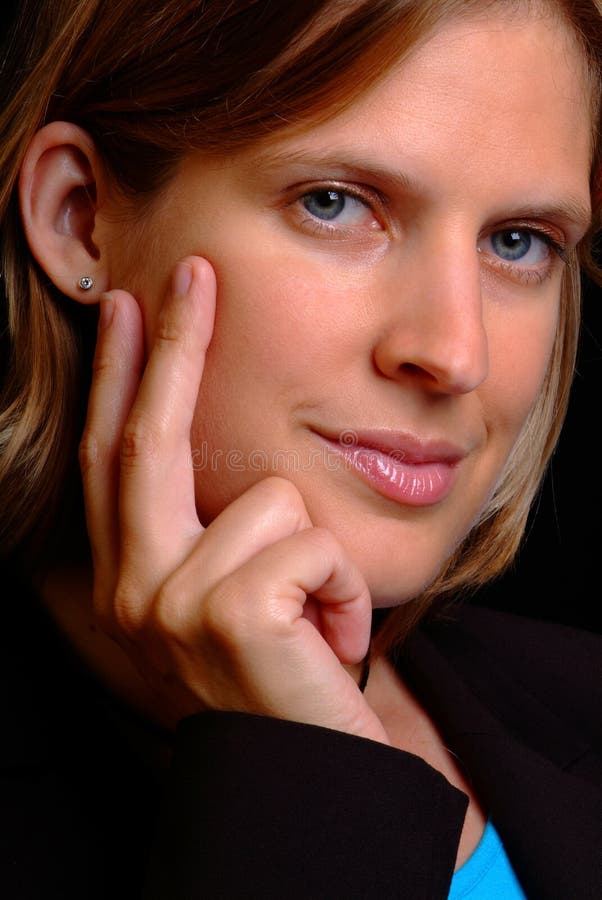 Freundliche Frau stockfoto. Bild von eleganz, ausdrücklich - 1828898