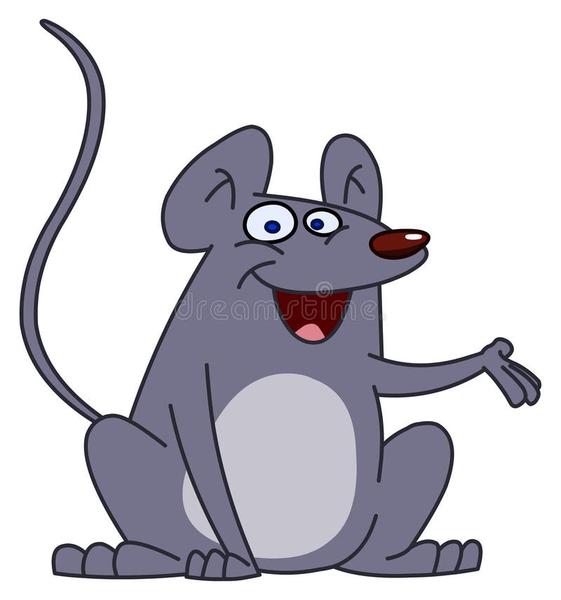 Maus mit einem Zahn stock abbildung. Illustration von nett - 13564491