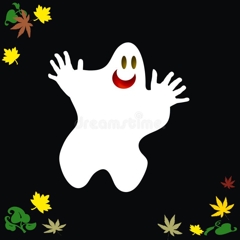 Freundlicher Halloween-Geist Stock Abbildung - Illustration von ...