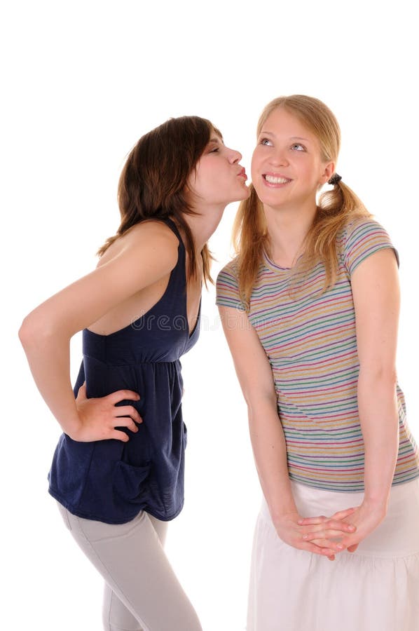 Freundlicher Kuss stockbild. Bild von platz, bequem, leicht - 14436447