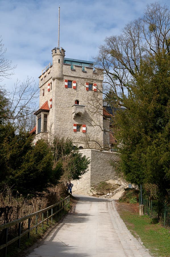 FreyschlÃ¶sschen (Red Tower) - Salzburg Stock Photo - Image of mayerei ...