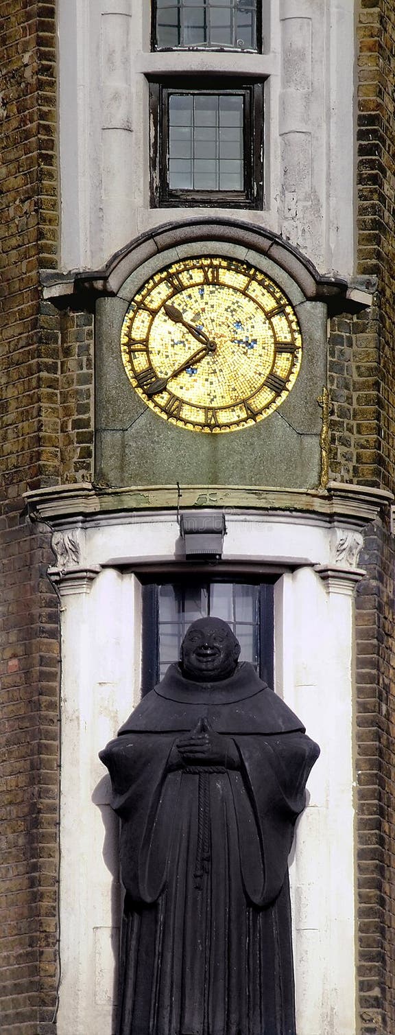 Friar clock stock image. Image of sign, ancient, circle - 181908787
