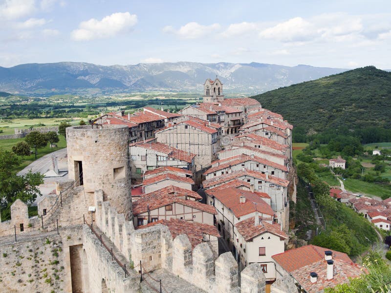 Frias Village (Burgos,Spain) Stock Photo - Image of valley, battlements ...