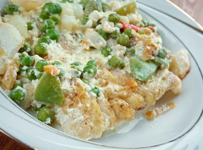 Fricassee of white fish stock photo. Image of fish, repast - 46455860