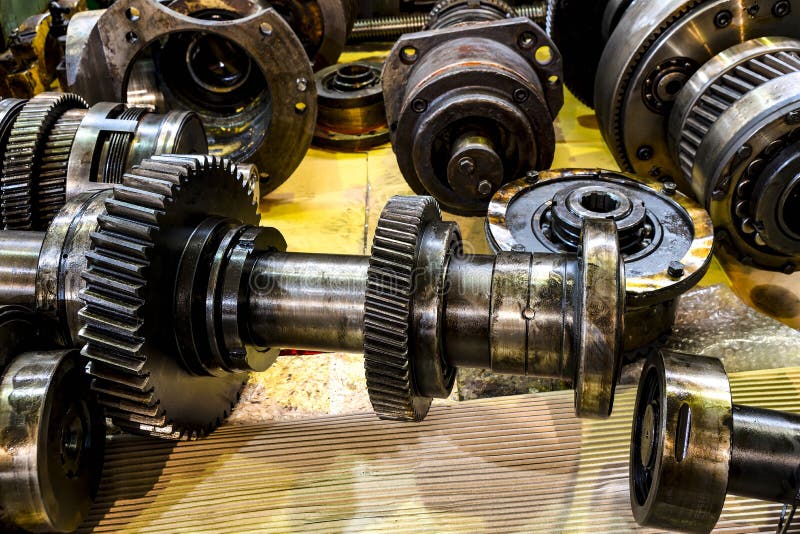 Friction Clutch of the Gearbox of the Cnc Machine Tool Stock Image ...