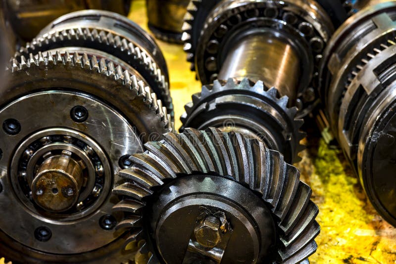 Friction Clutch of the Gearbox of the Cnc Machine Tool Stock Image ...