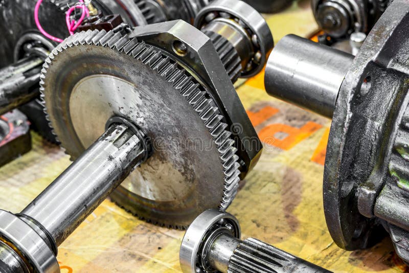 Friction Clutch of the Gearbox of the Cnc Machine Tool Stock Image ...