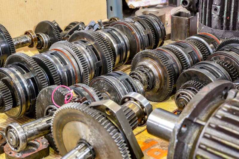 Friction Clutch of the Gearbox of the Cnc Machine Tool Stock Image ...