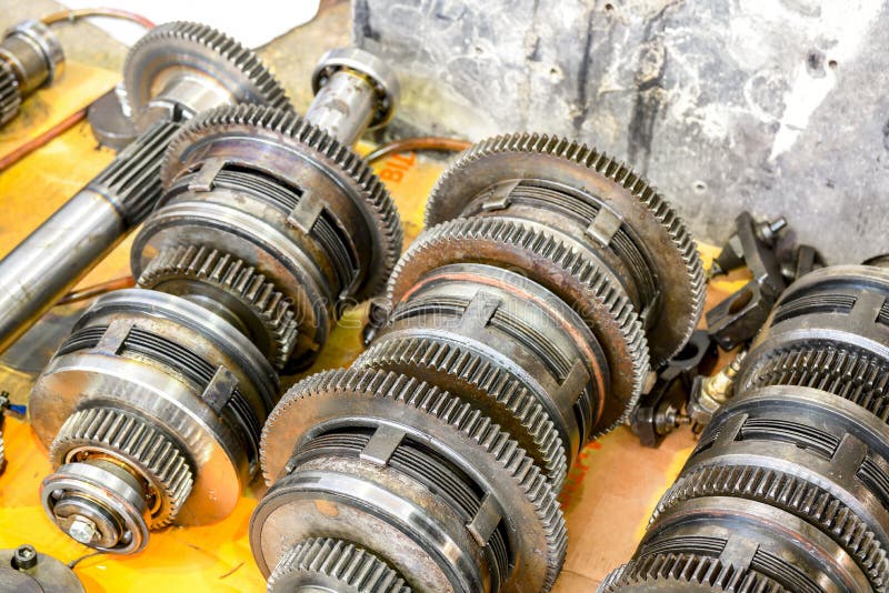 Friction Clutch of the Gearbox of the Cnc Machine Tool Stock Image ...