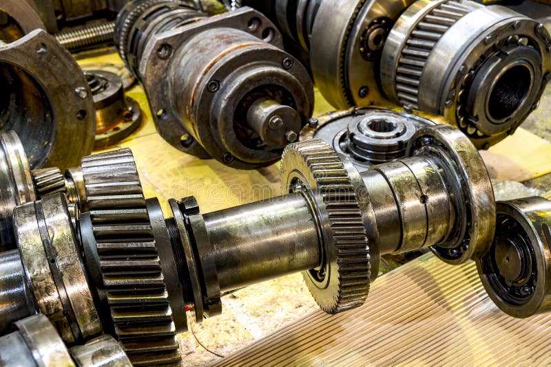Friction Clutch of the Gearbox of the Cnc Machine Tool Stock Photo ...