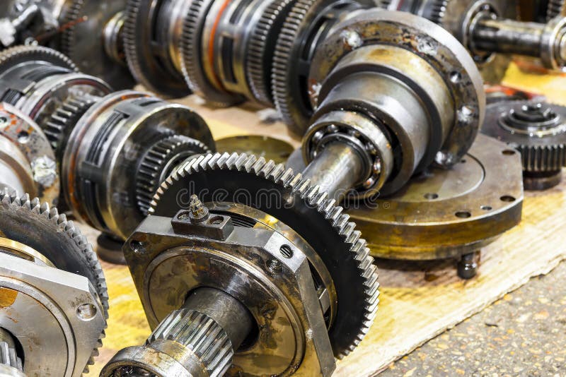 Friction Clutch of the Gearbox of the Cnc Machine Tool Stock Image ...