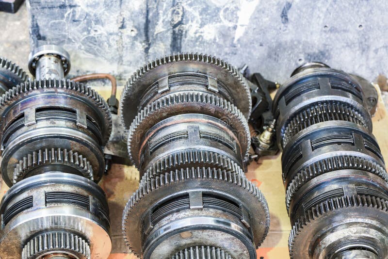 Friction Clutch of the Gearbox of the Cnc Machine Tool Stock Image ...