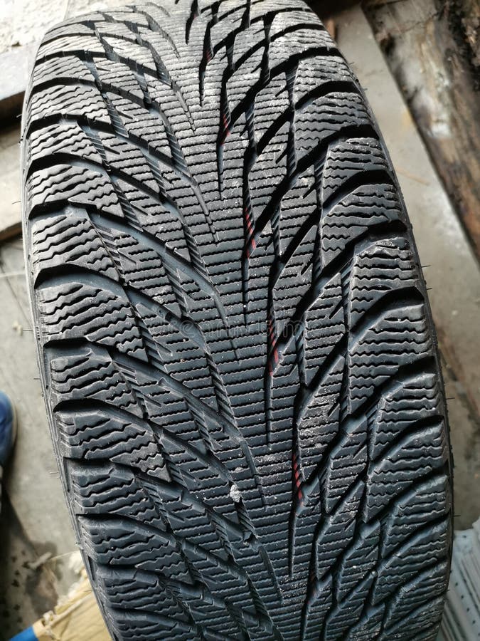 Friction Tyre Tread for the Car Ribbed Surface Stock Photo - Image of ...