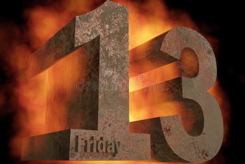 Friday 13 stock illustration. Illustration of adversity - 2472079