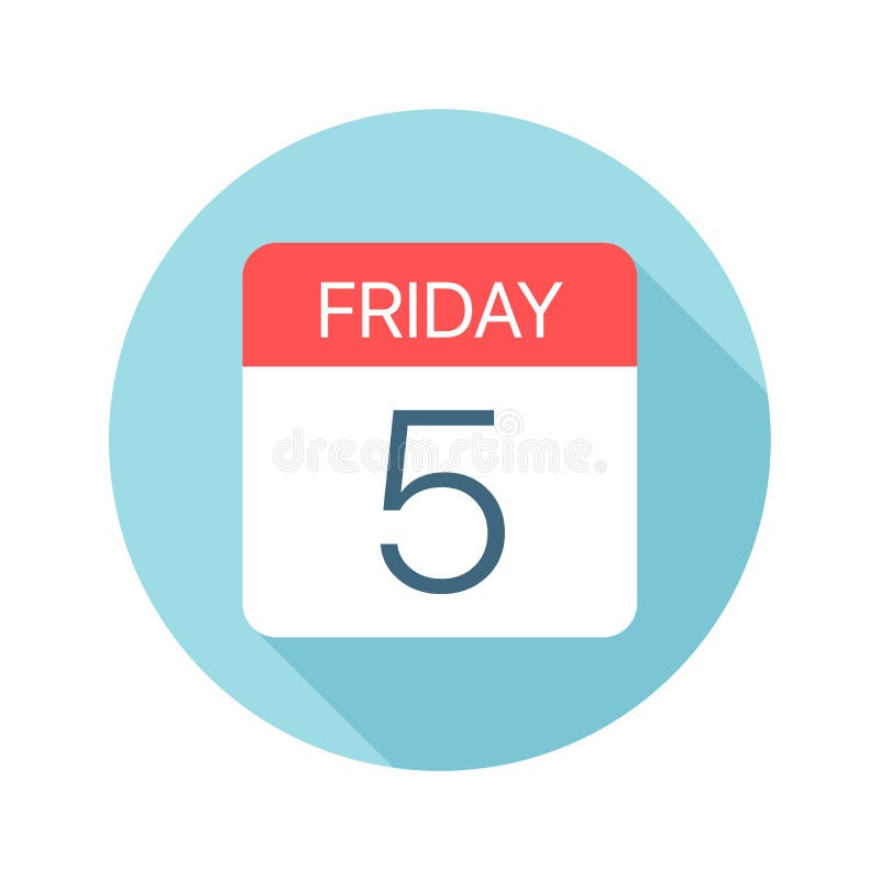 Friday 23 - Calendar Icon. Vector Illustration of Week Day Paper Leaf ...