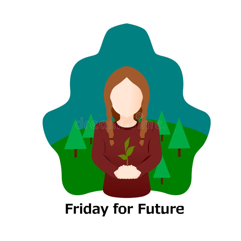 Friday for Future Flat Illustration Stock Vector - Illustration of ...