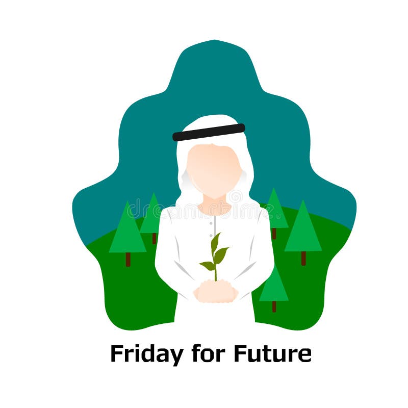 Friday for Future Flat Illustration 3 Stock Vector - Illustration of ...