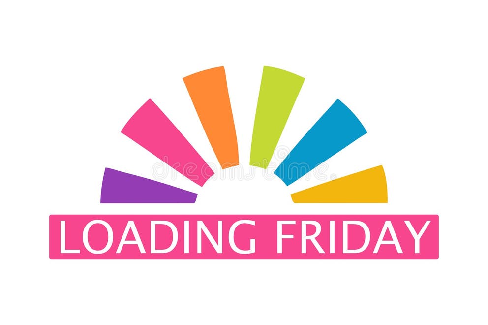 Friday Loading Vector Design. Stock Vector - Illustration of processing ...
