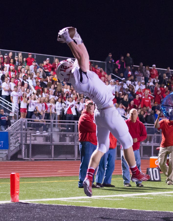 High School Football Touchdown Catch Editorial Image - Image of catch ...