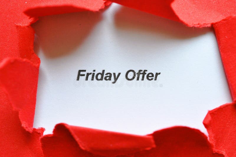 Friday offer stock illustration. Illustration of label - 363289325